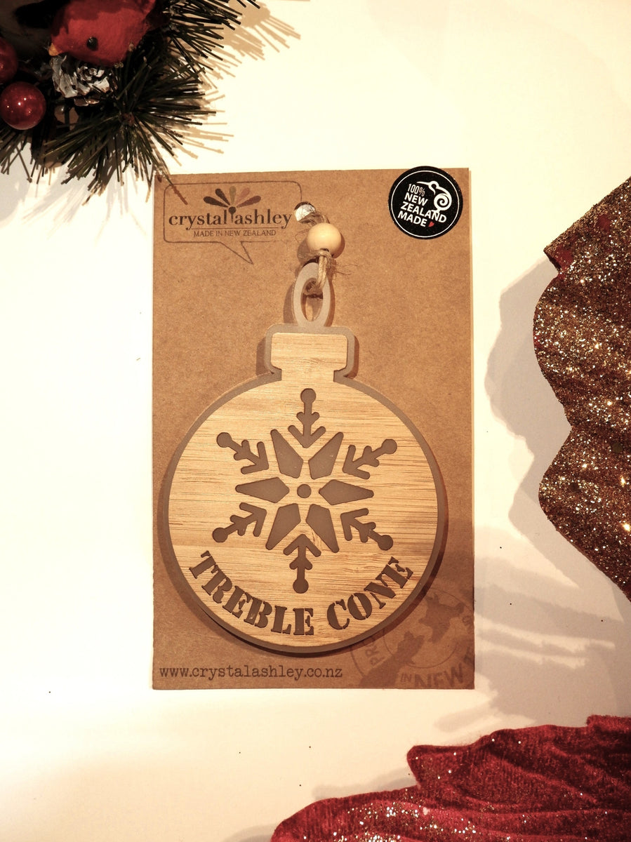 Treble Cone Christmas Decorations Snowflake – Cardrona Corner